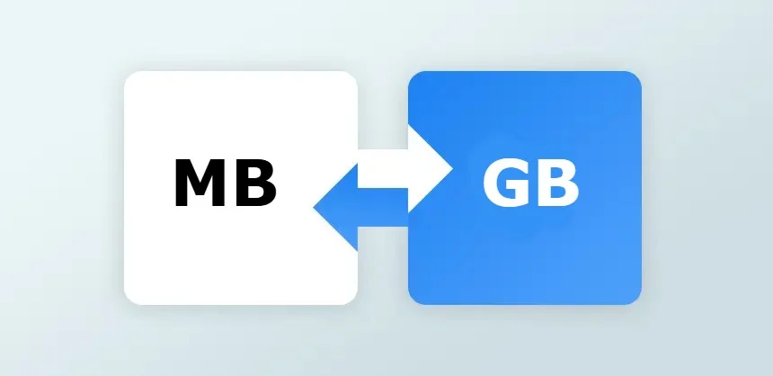 Megabyte to Gigabyte Converter (MB to GB) - Free Online Tool
