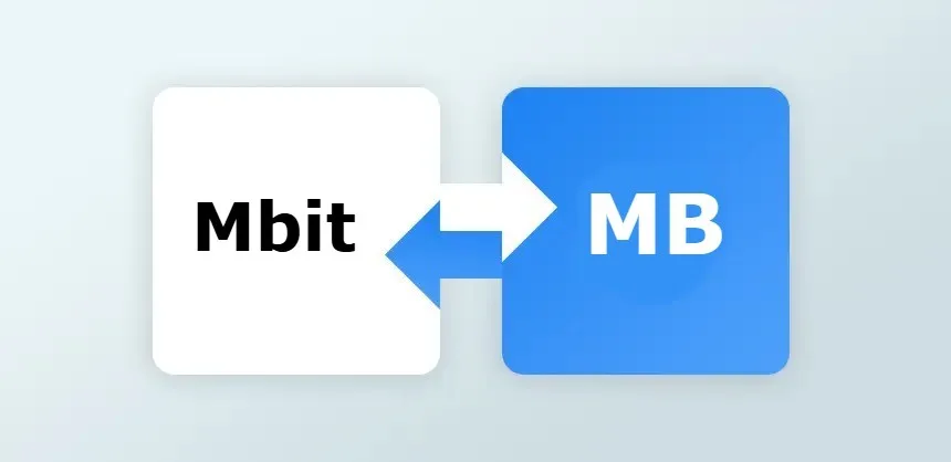 Megabits to Megabytes (Mbit to MB) Converter Online